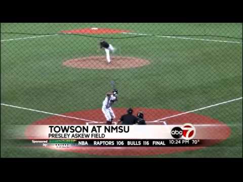 NMSU baseball seasons gets under way with win over Towson - YouTube