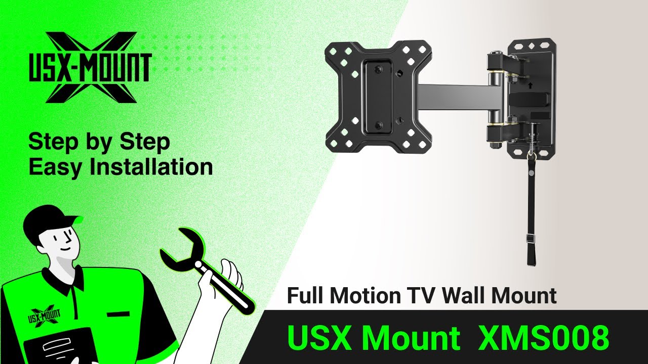 XMS008 USX Mount - Full Motion TV Mount | Installation Video - YouTube