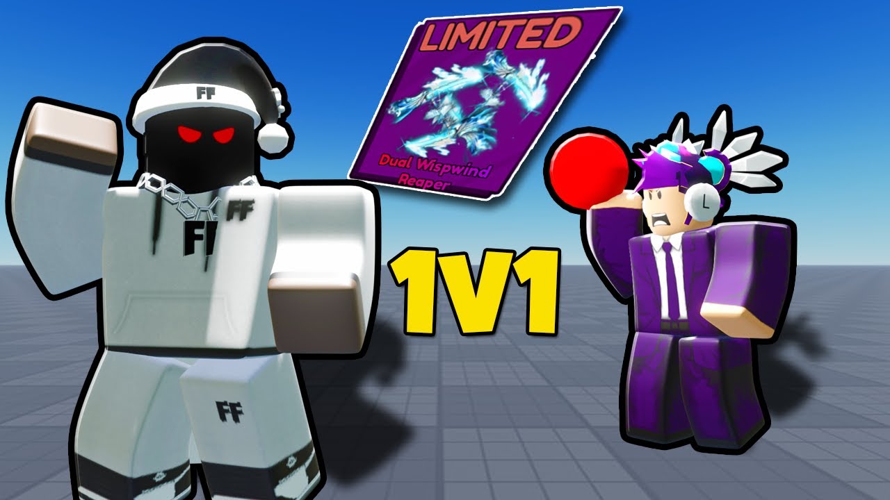 I 1v1 Him FOR NEW DUAL WISPWIND REAPERS In Blade Ball - YouTube