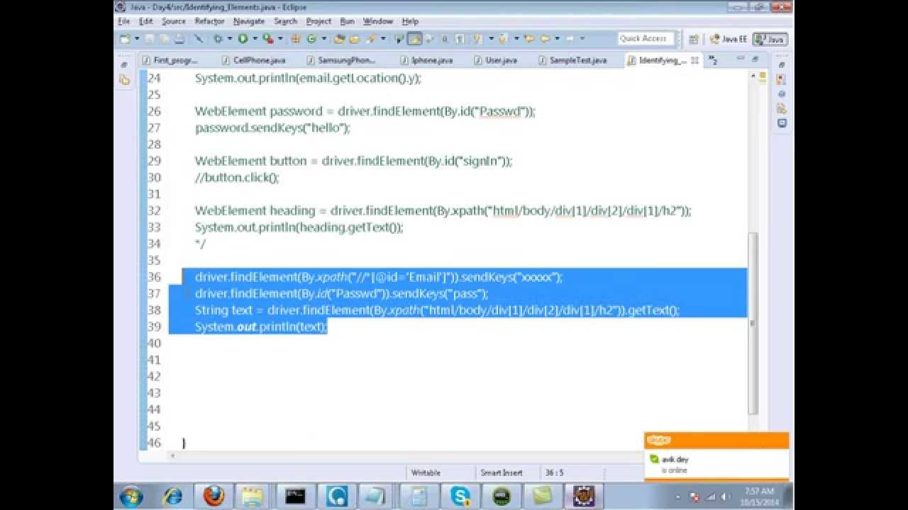 Selenium Training Day 5 Youtube 0347