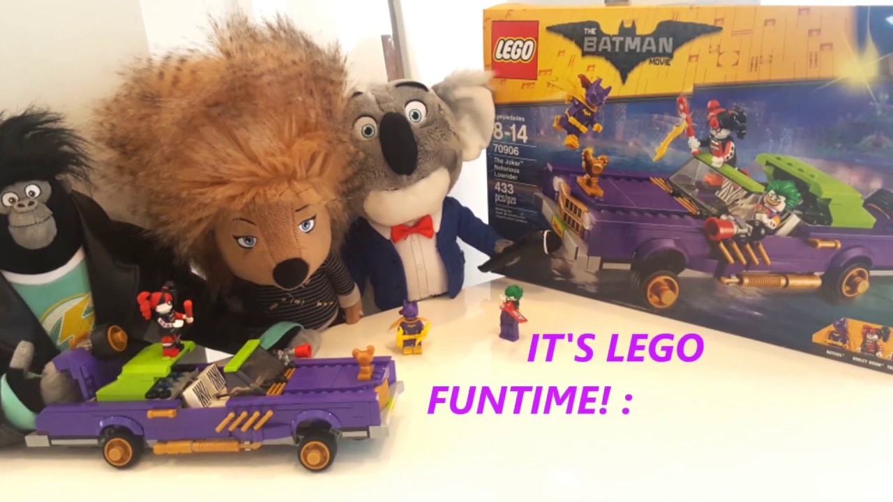 SING toys play with the LEGO BATMAN MOVIE! The Joker Notorious Lowrider ...