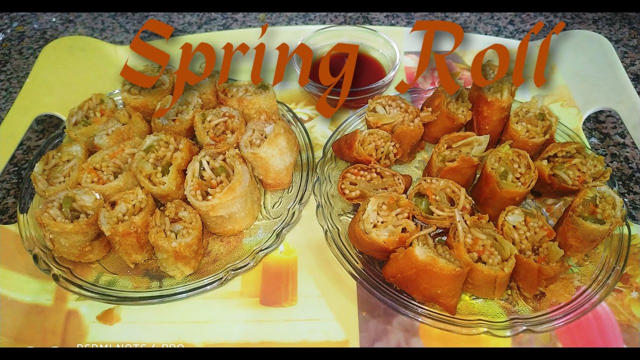 Spring Roll by two type of sheets | Restaurant style Spring Roll ...