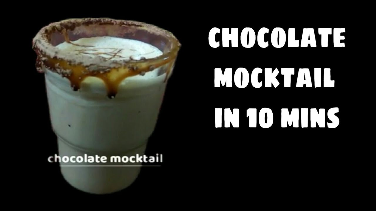 Chocolate mocktail|Easy recipe|Non alcoholic drink|Simple ingredients ...