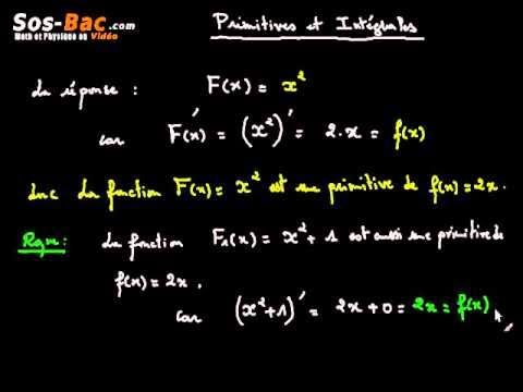 Primitives et Intégrales cours 1 - YouTube