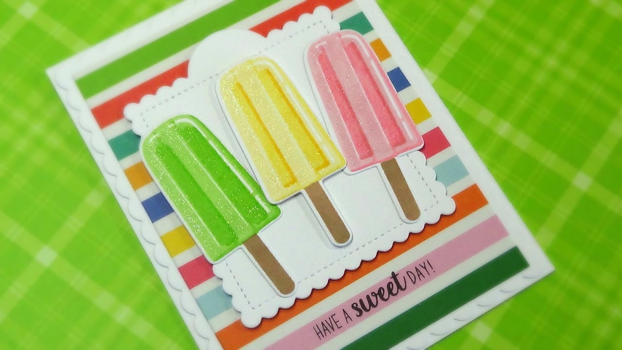 Stamped Layered Popsicles Card Plus Tips! - YouTube