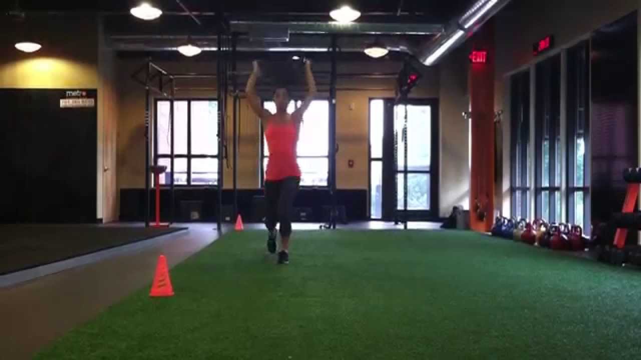 Overhead Lunge, Shuffle, Jump and Run Workout - YouTube