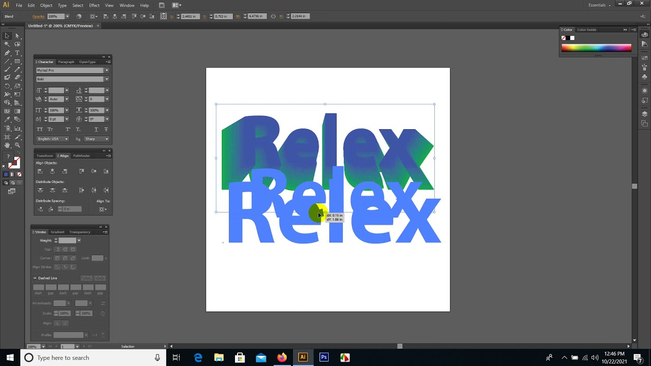 How to make a adobe illustrator effect use. - YouTube