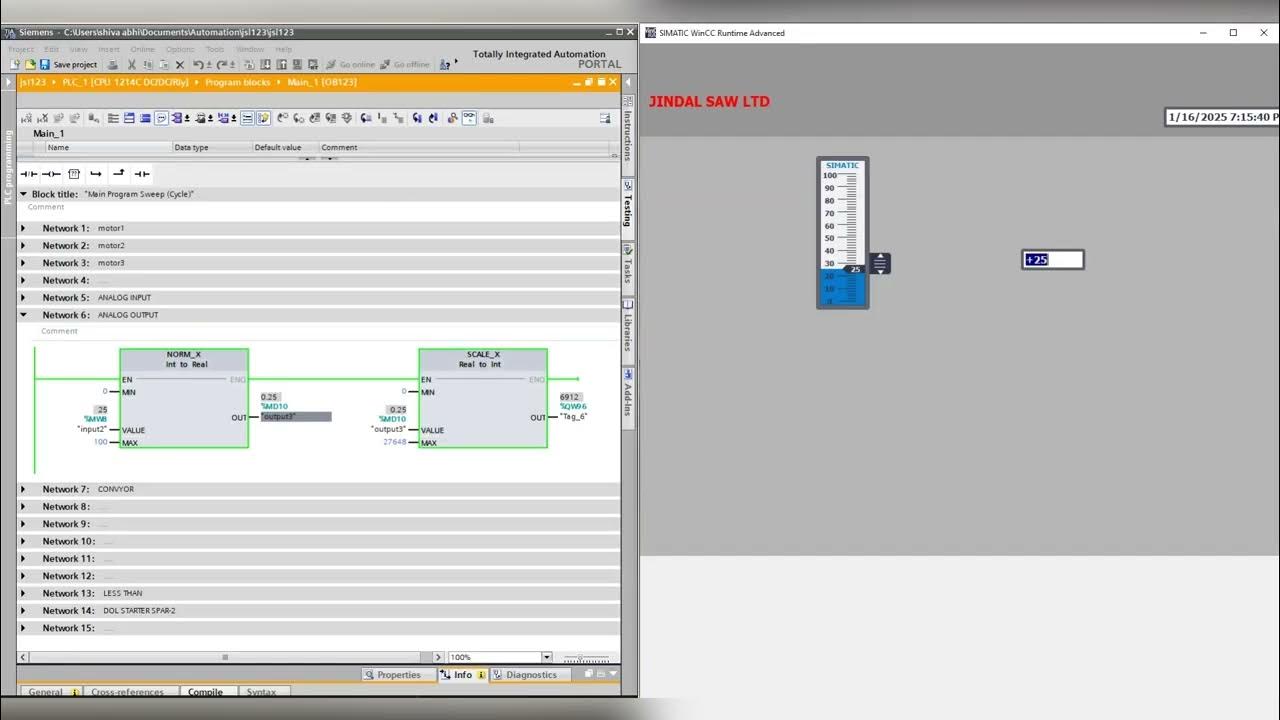 #ANALOG OUTPUT OPERATE FROM SCADA TIA18# - YouTube