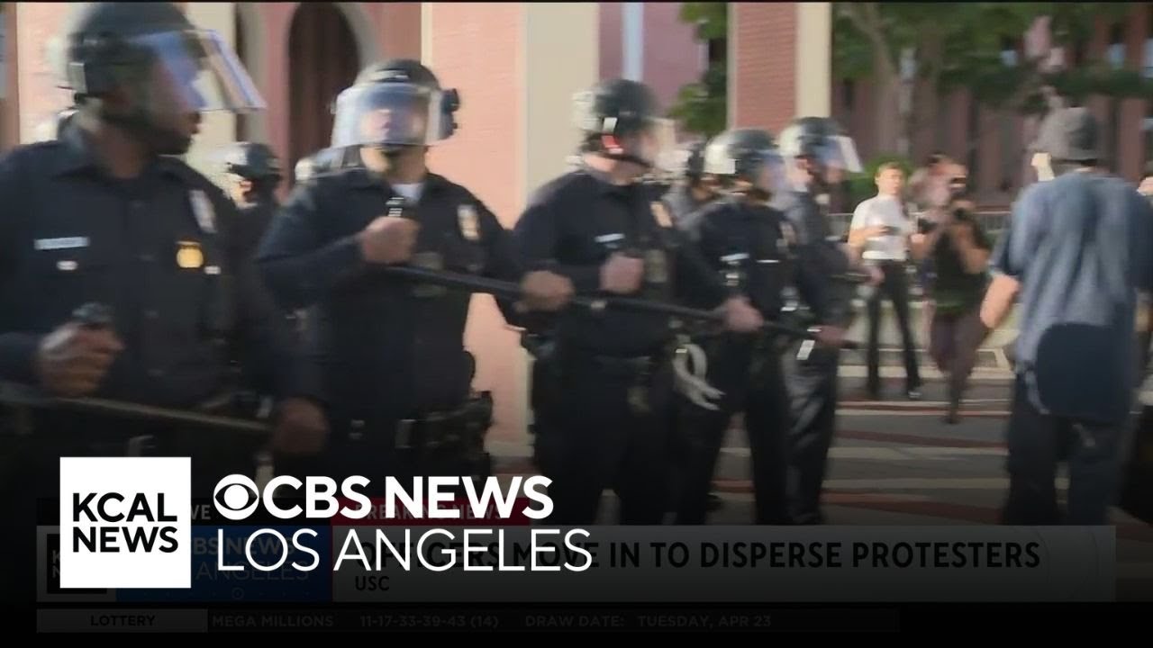 Officers move in to disperse protesters on USC campus, several detained ...
