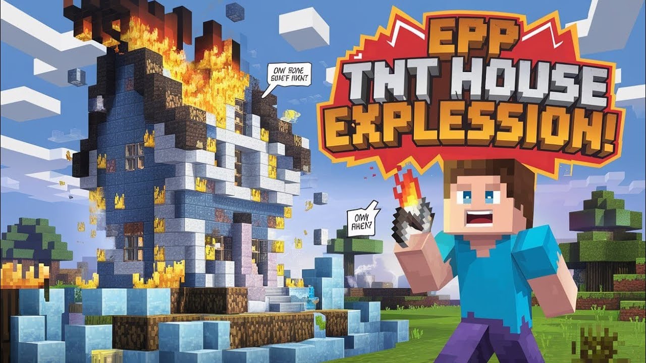 Minecraft Make the TNT House Blast #7 - YouTube