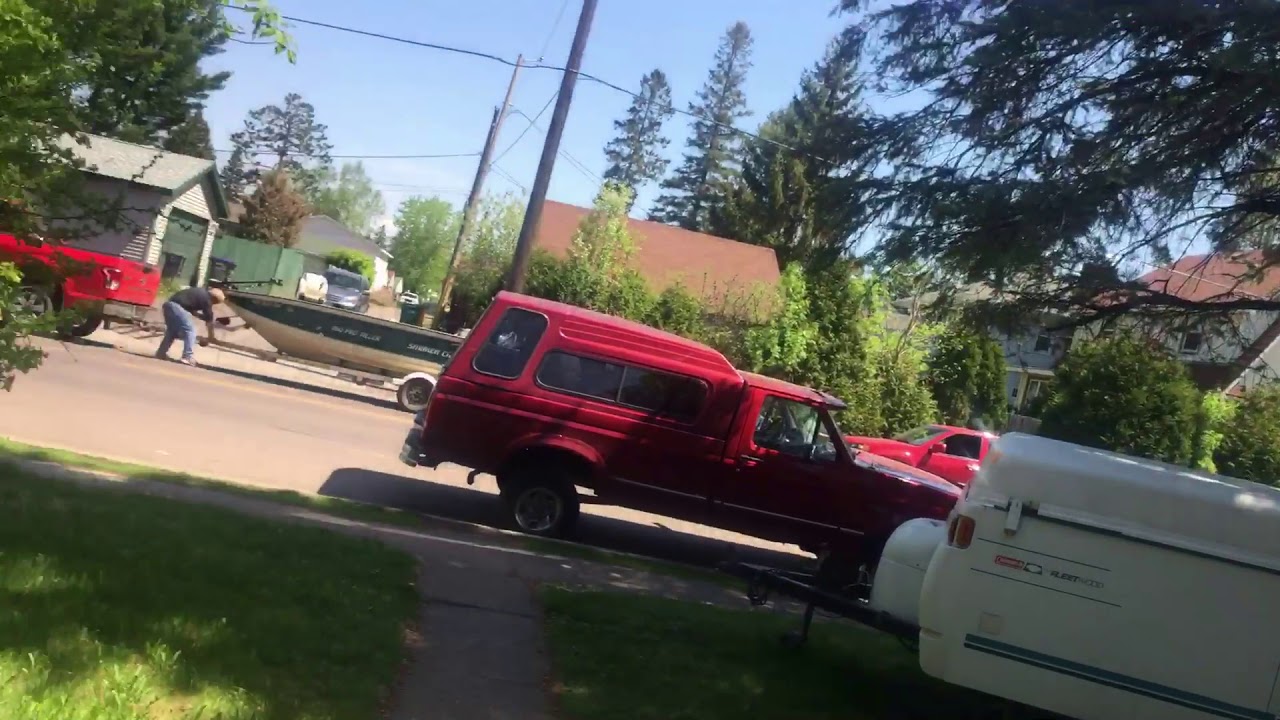 Boat falls off trailer part 2 - YouTube