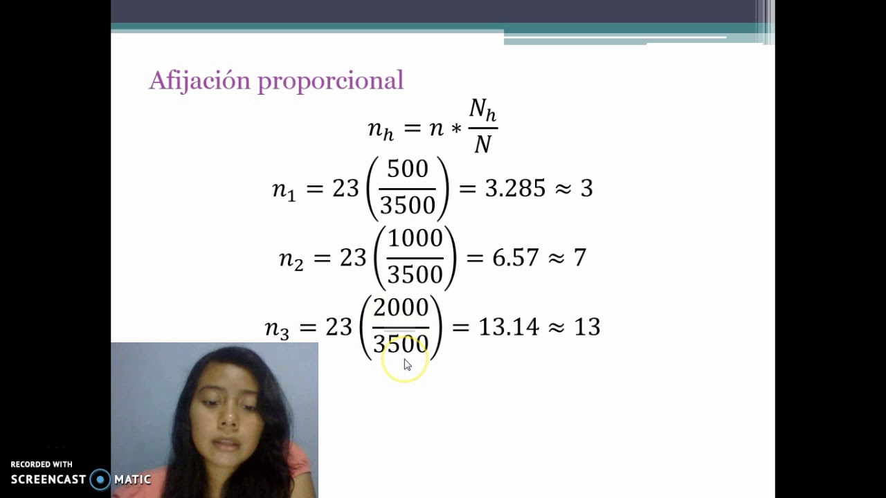 Ejercicio de Muestreo Estratificado - YouTube