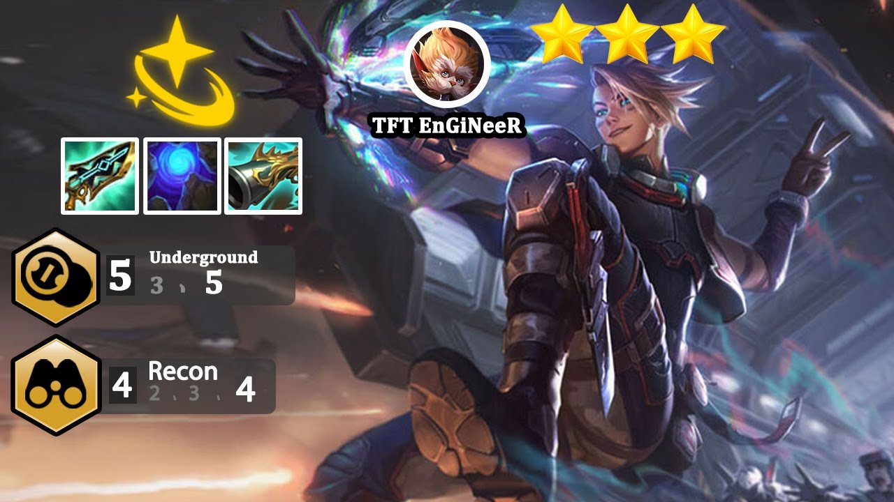 TFT Set 8 | EZREAL⭐⭐⭐ | Underground 5 | Recon 4 - YouTube