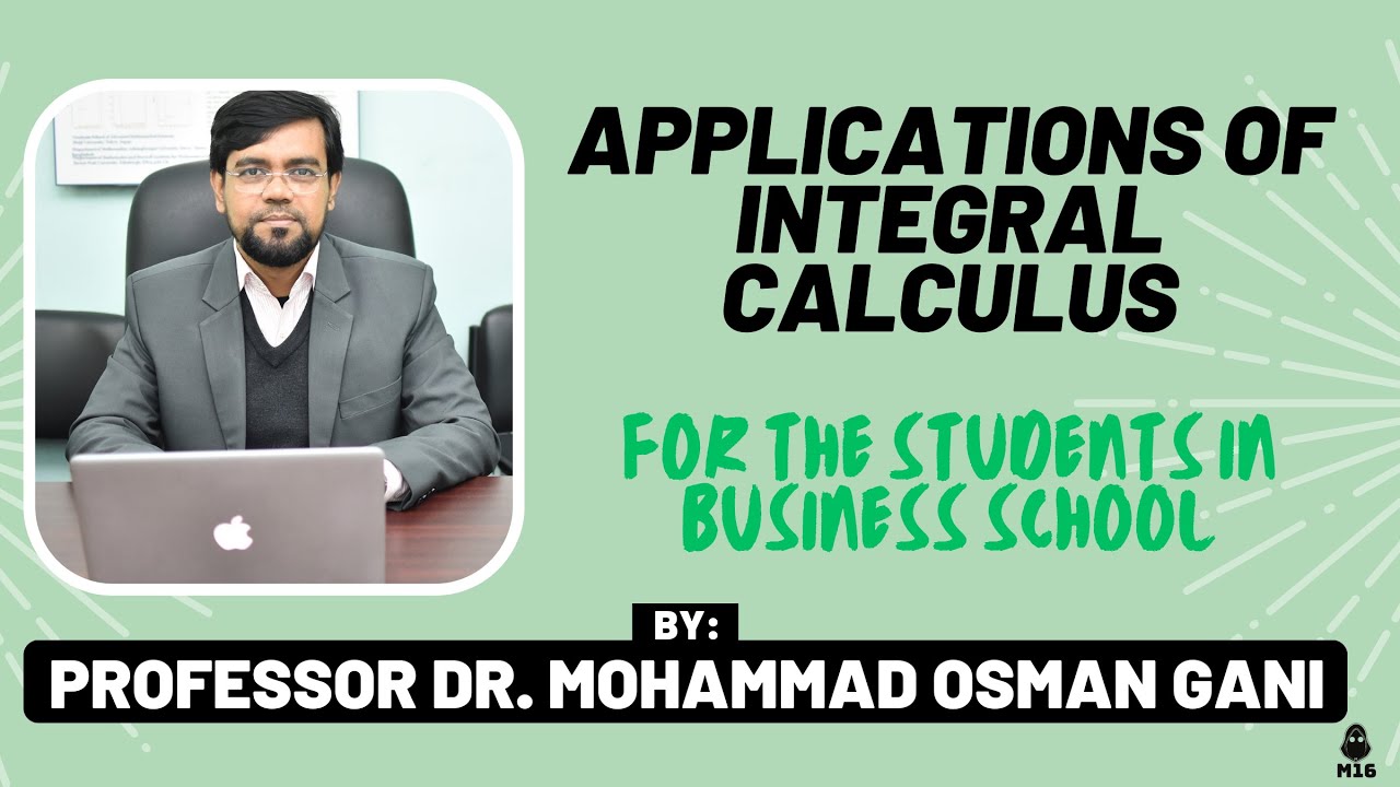 Business Maths: Lec 23: Applications of Integral Calculus || For the ...