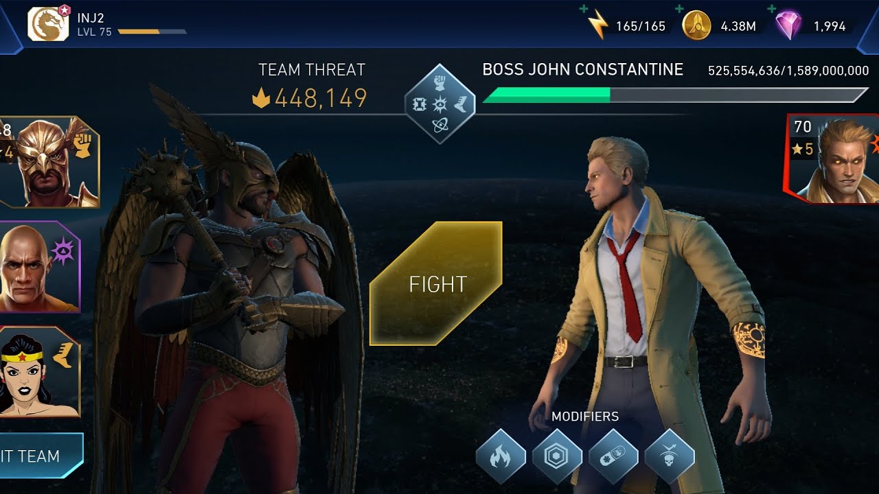 Boss JOHN CONSTANTINE 🔥 Solo Raid Event Battle ☠️ InJustice 2 Mobile ...