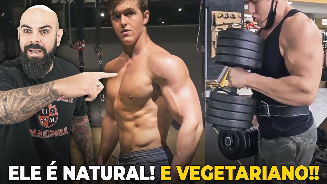 REAGINDO AO BODYBUILDER NATURAL E VEGETARIANO DE APENAS 18 ANOS | ÍCARO LERMEN - YouTube