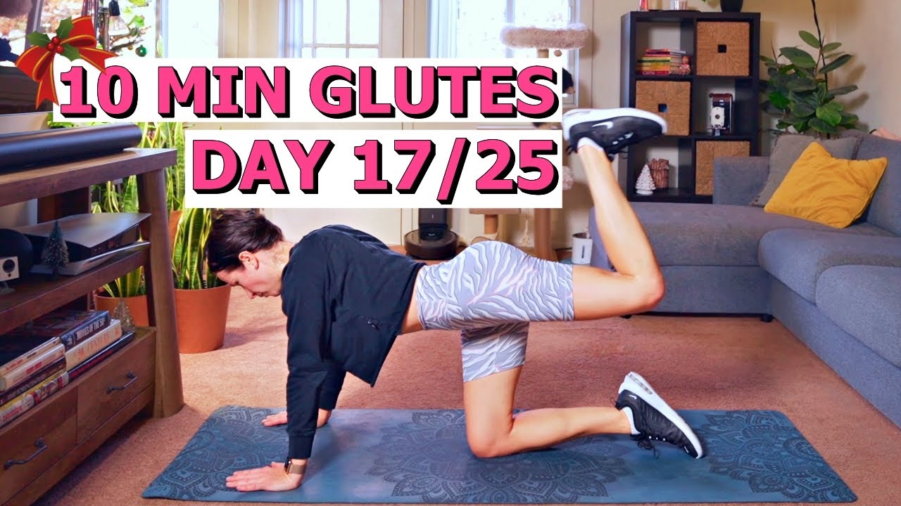 10-Minute Glutes Workout – All on the Floor, No Equipment | Day 17 of ...