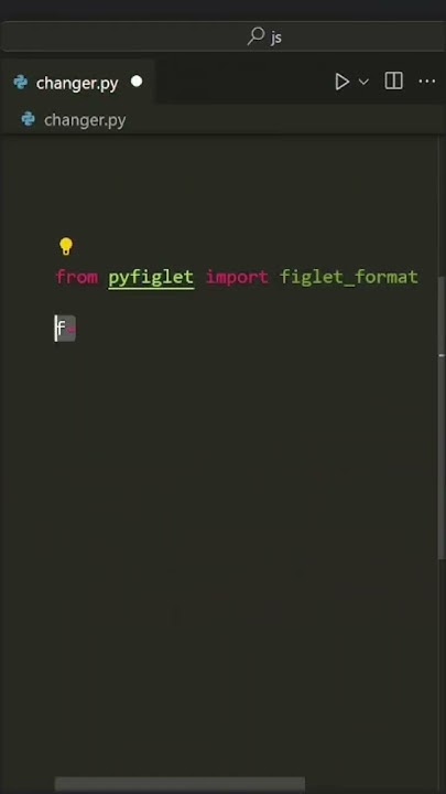 figlet font in python. #coder #programming #ai #coding #javascript #codingbootcamp - YouTube