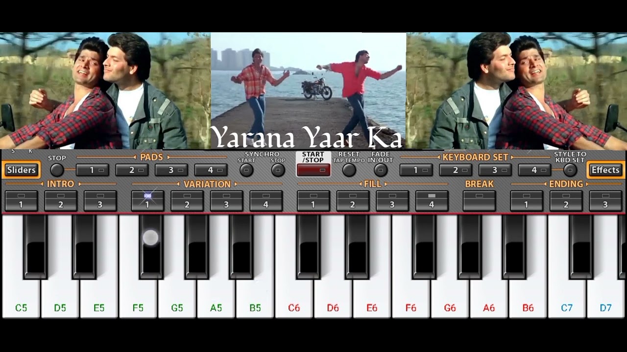 Yarana Yaar Ka , Piano Tutorial ## piano instrumental song - YouTube