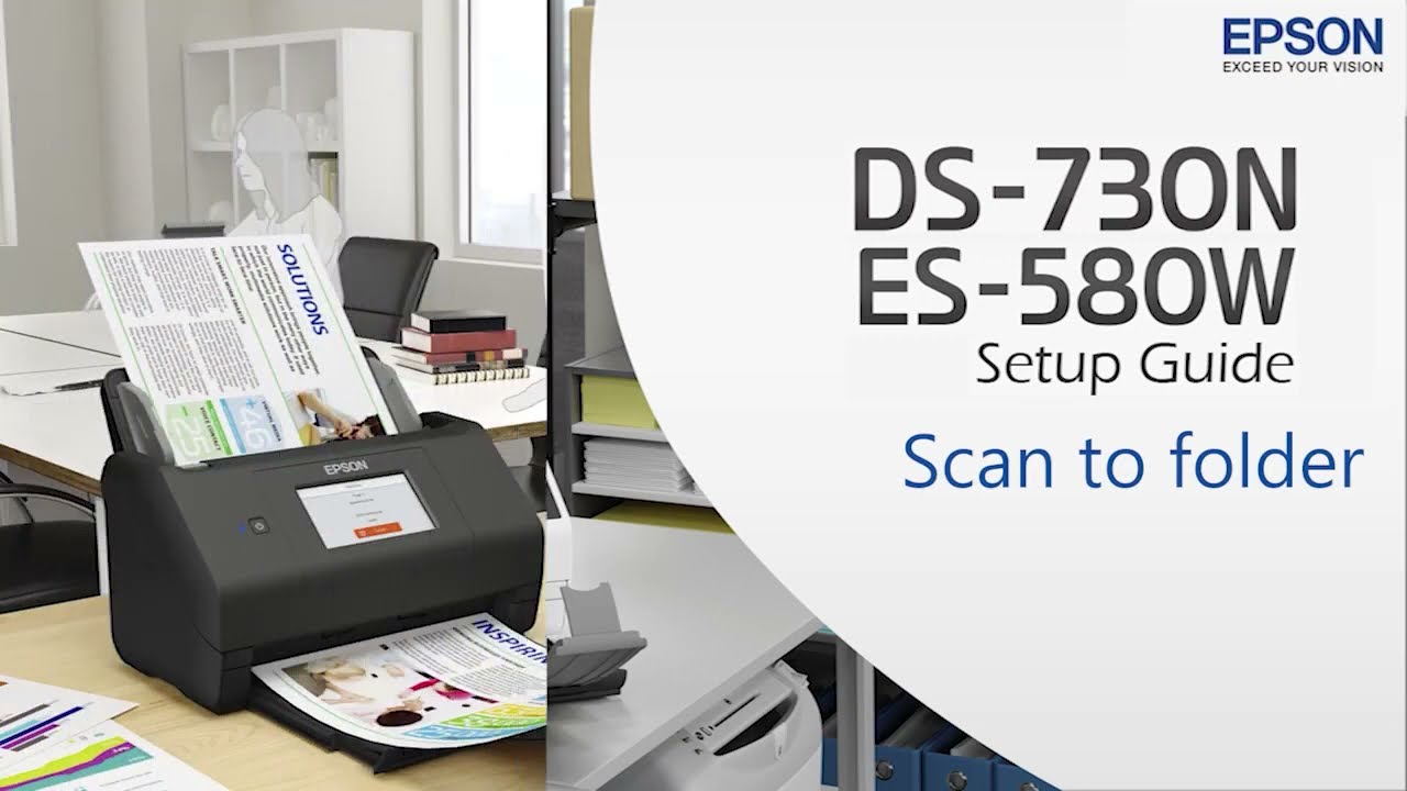 ES-580W/DS-730N - How to set up Scan to folder function - YouTube