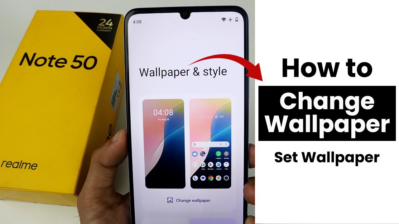 How to Change Wallpaper In Realme Note 50 | Set Wallpaper - YouTube