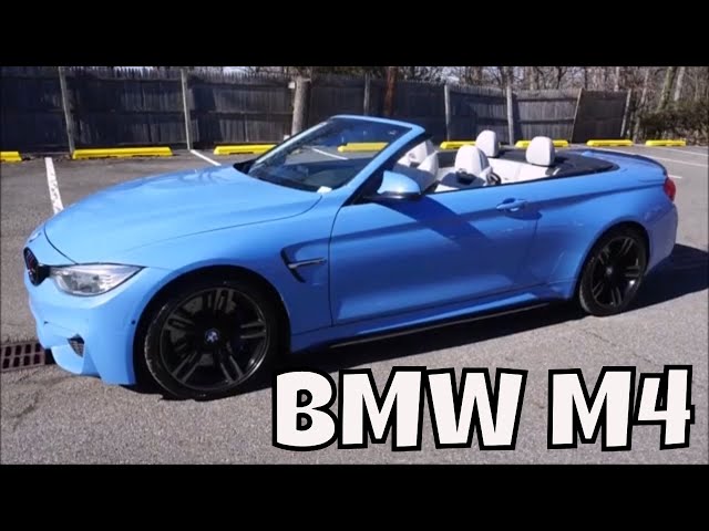 Blue Convertible Bmw M4