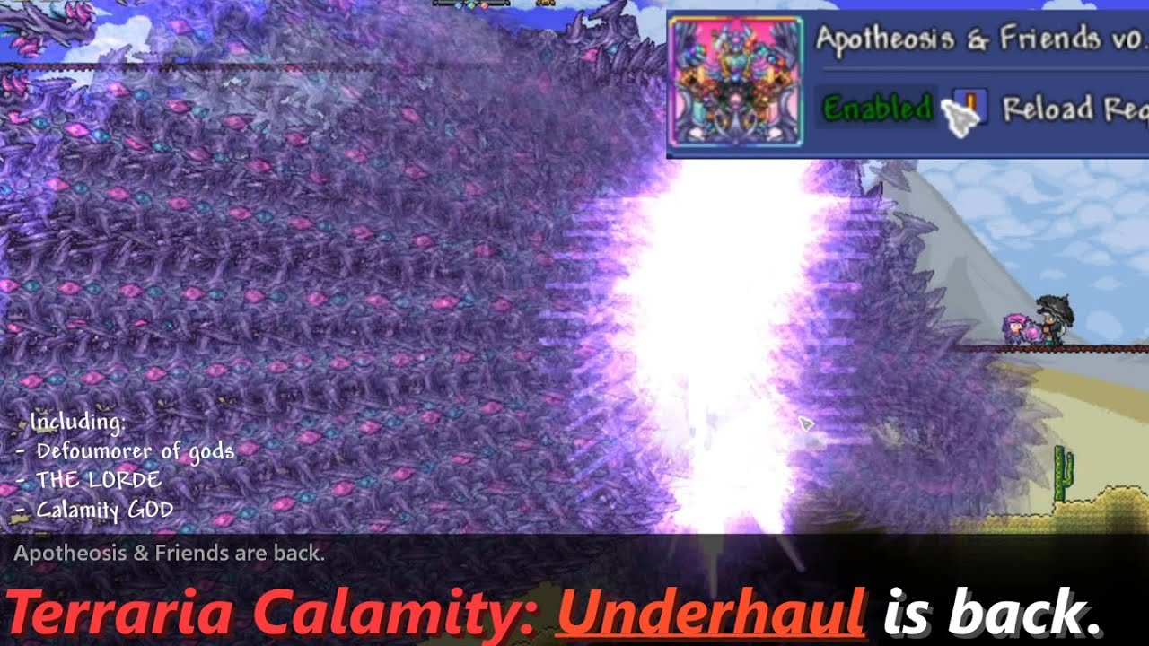 The most chaotic Terraria Calamity submod: Apotheosis & Friend's has ...