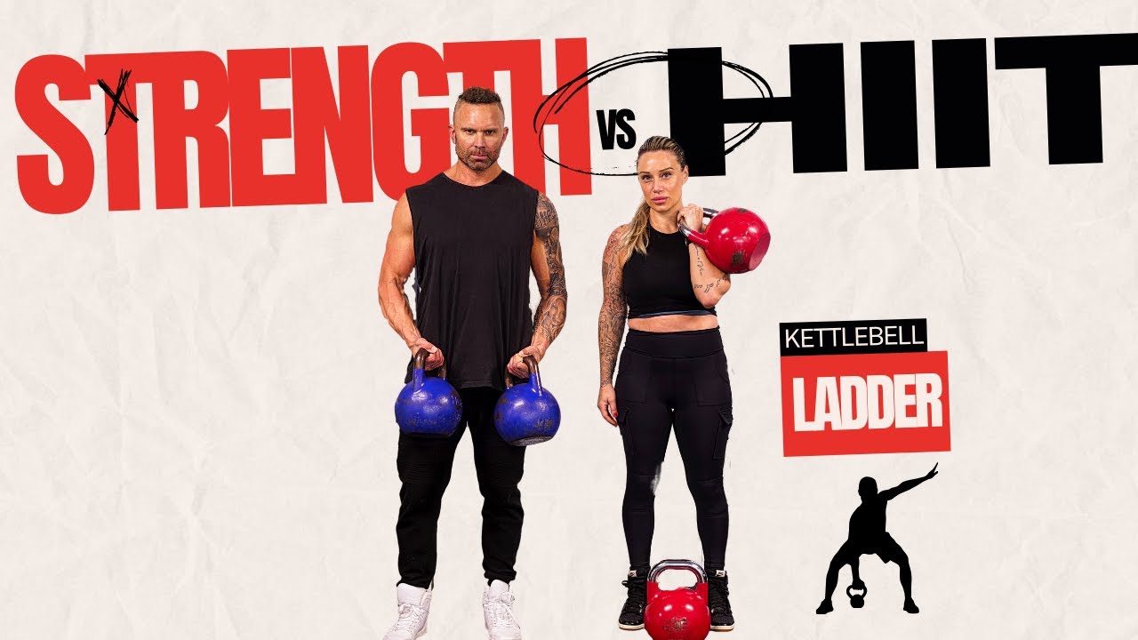hiit strength kettlebell workout ( Kettlebell Ladder) - YouTube