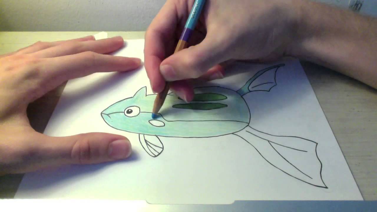 Drawing all the Pokemon: Number 223 Remoraid - YouTube