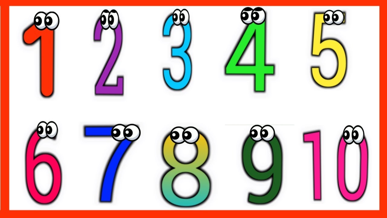 1 to 10 counting |colorful counting| 123 coloring drawing| |learn to ...