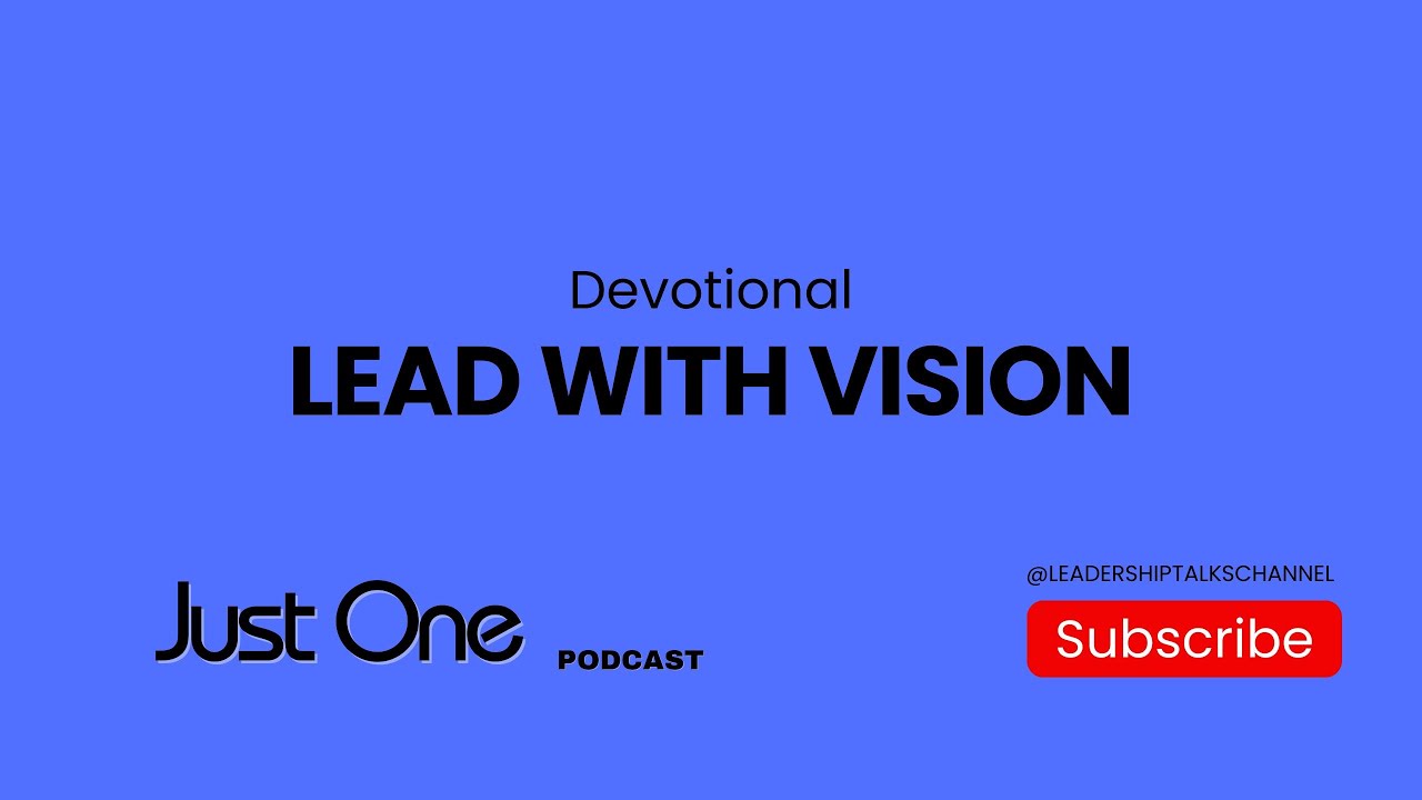 Just One | Lead with vision 🌱 - YouTube