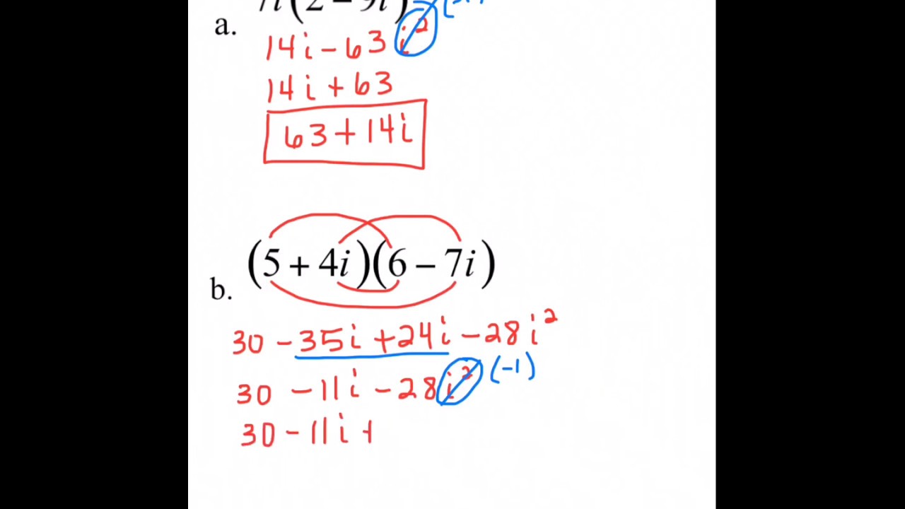 College Algebra - 1.4 Complex Numbers - YouTube