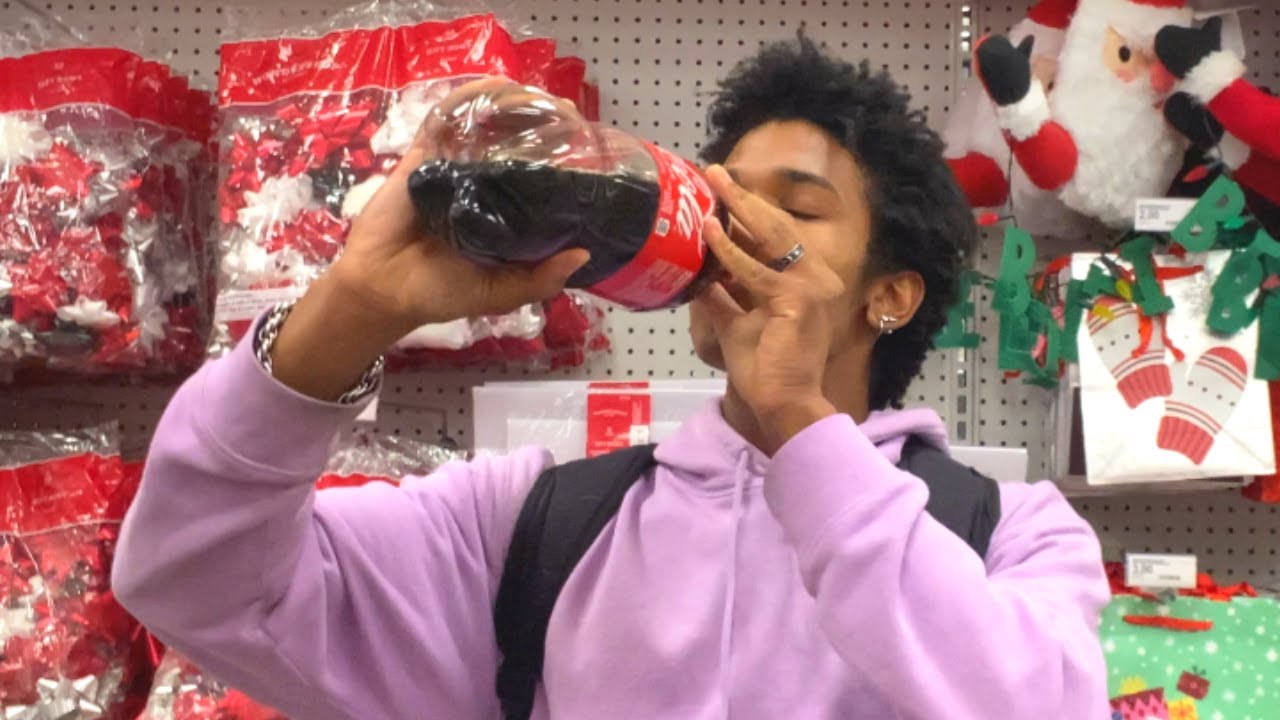 Drinking a 2 LITER Bottle of Coke FAST at Target! - YouTube