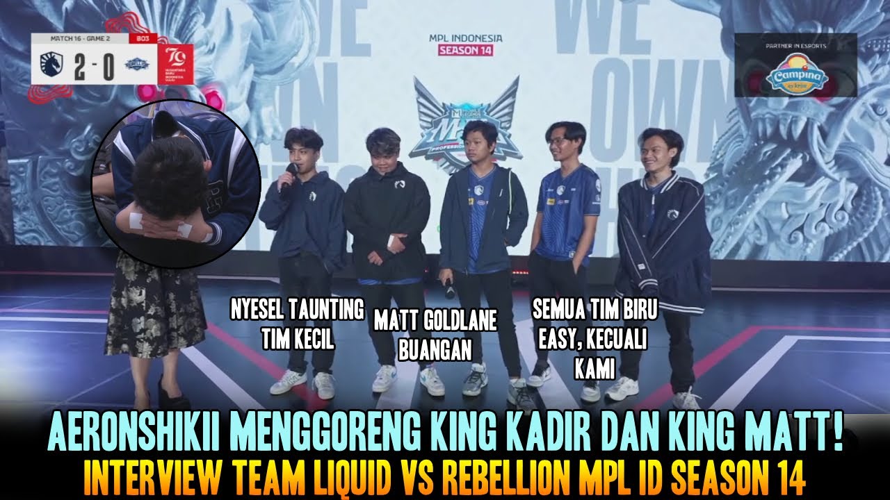 AERONSHIKII MENGGORENG KADIR & MATT🔥PENGEN LAWAN RRQ! INTERVIEW TEAM ...