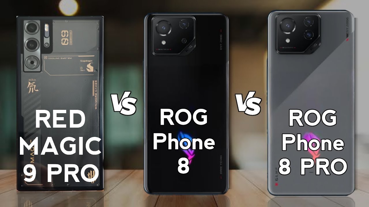 Red Magic 9 Pro vs Rog Phone 8 vs Rog Phone 8 Pro - YouTube