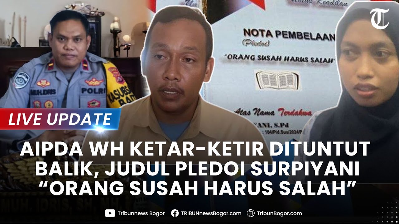 🔴LIVE UPDATE: AIPDA WH KETAR-KETIR Dituntut Balik, Pledoi Supriyani ...