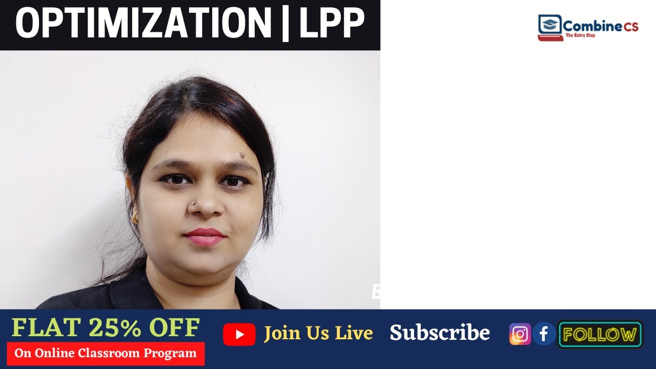 How to solve Linear Optimization Problem | Graph method | UGC NET ...