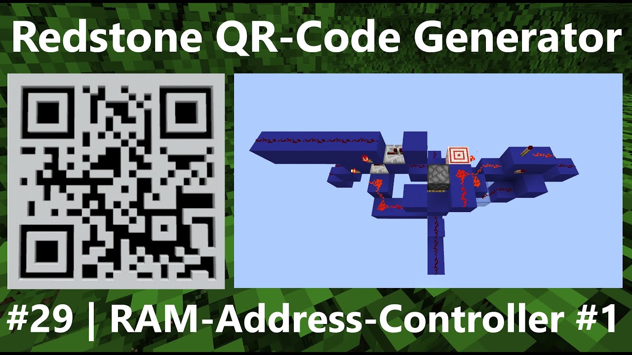 QR-Code Encoder, #29 – RAM-Address-Controller Teil 1 | Minecraft ...