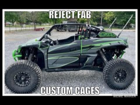 REJECT FAB KRX 1000 CUSTOM ROLL CAGES - YouTube