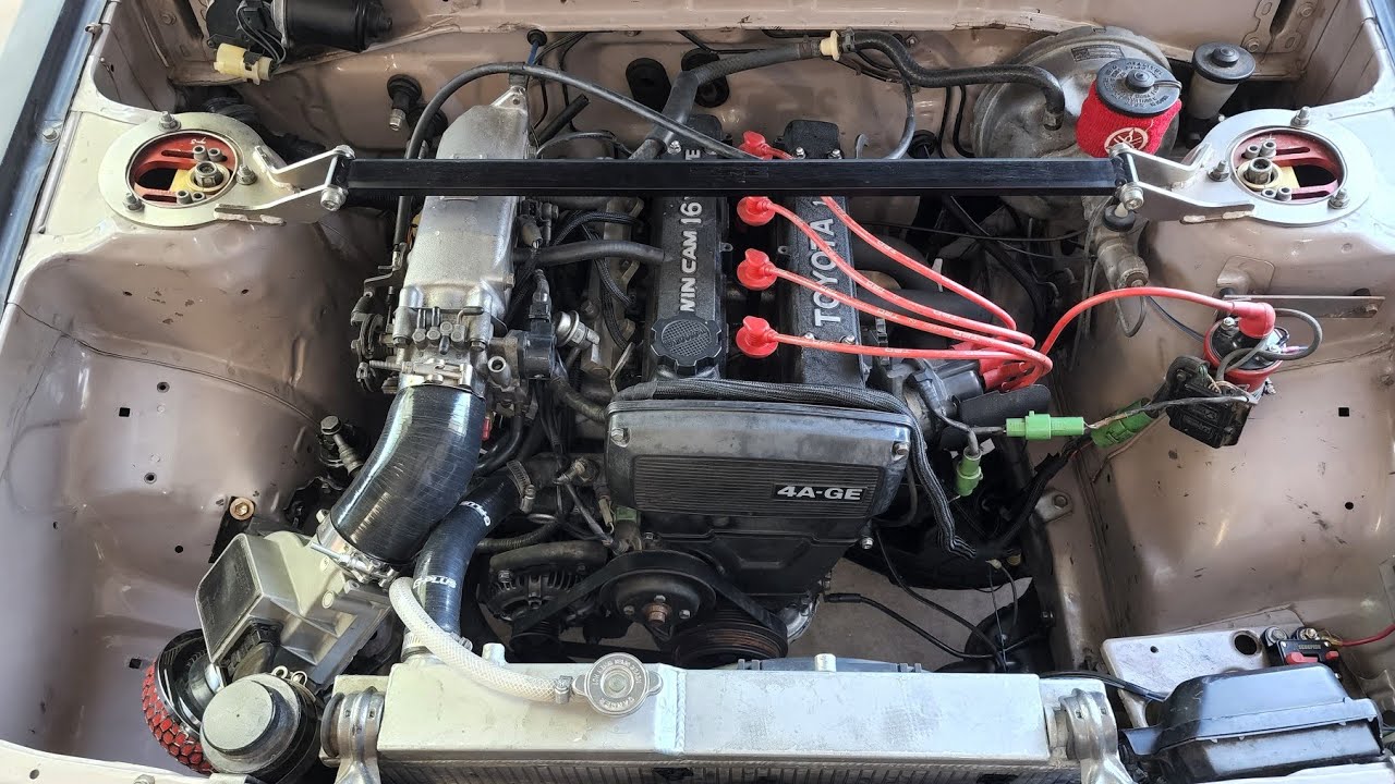 The ae71 4age swap lives, and sounds good!! - YouTube