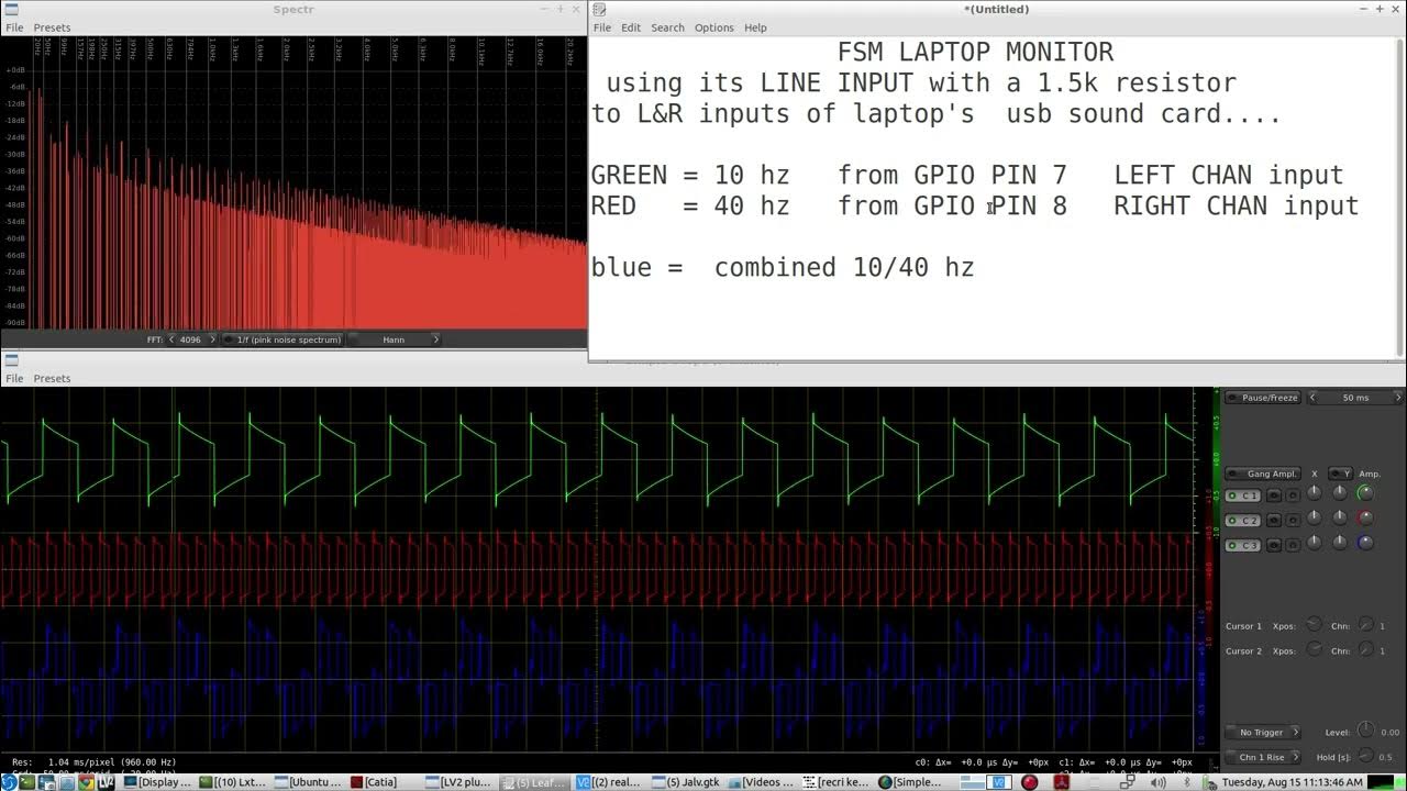 Raspberry Pi4 Frequency Specific Microcurrent Generator by PYTHON & 2 gpio pins 40hz/10hz combo ...