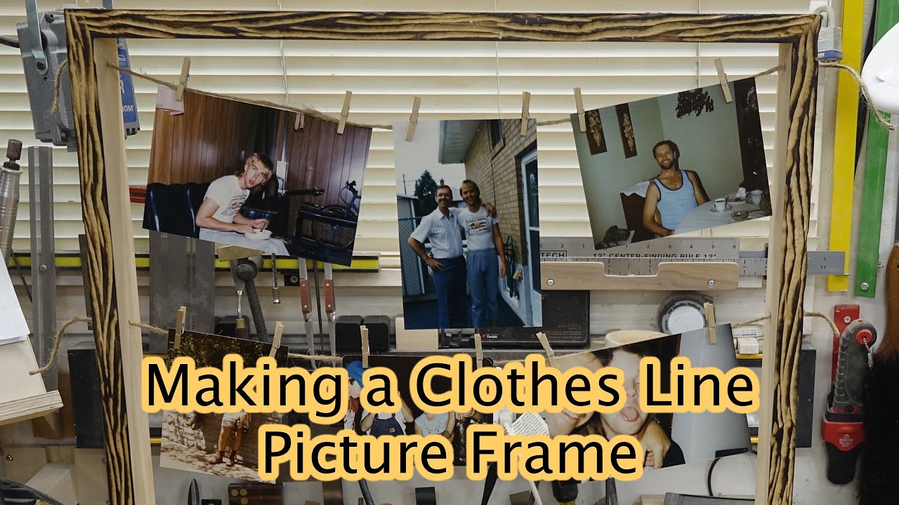 Making a Clothes Line Picture Frame - YouTube