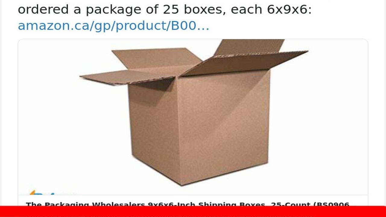 This PersonS Attempt To Order A Box Of Boxes From Amazon Fails So Badly ...