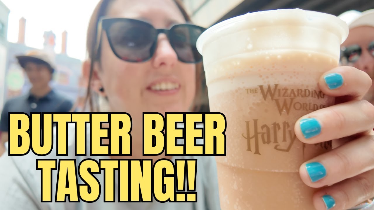 Harry Potter BUTTER BEER & Frozen Butter Beer | Universal Studios ...