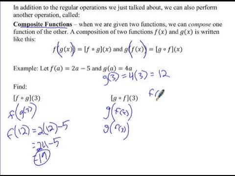 A2 6 6 Function Operations Notes part 2 - YouTube