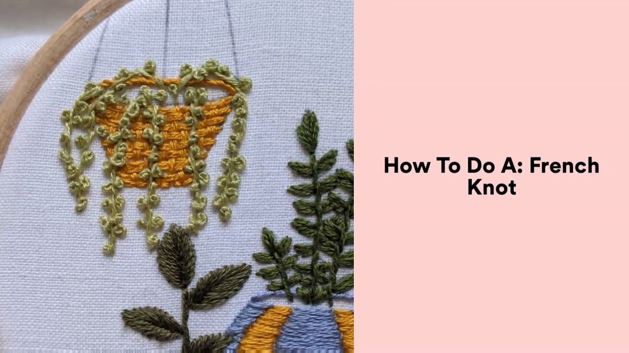 How To Do A: French Knot - YouTube