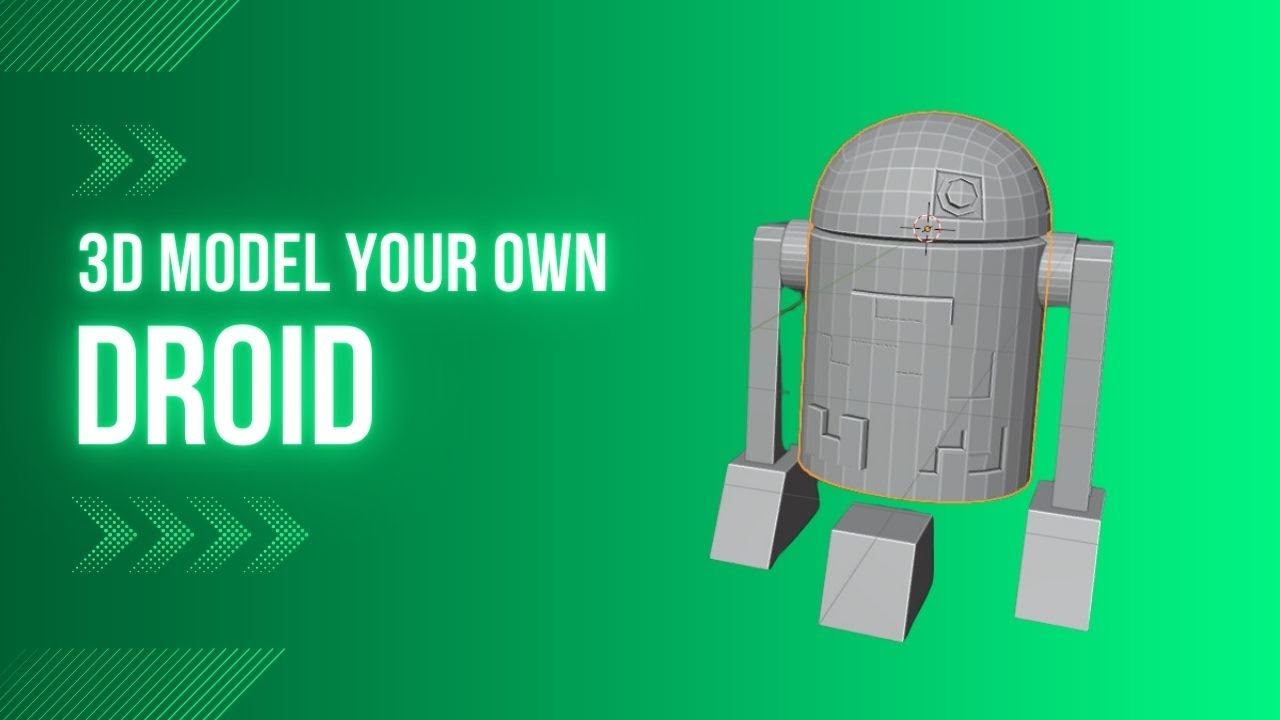 How to 3d Model Your Own Droid for 3d Printing - YouTube