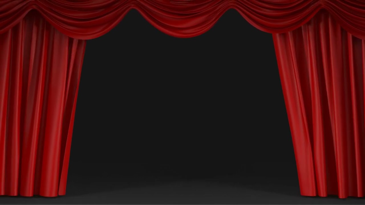 ️🆕🆓🆙🆗 #12 red curtains opening on green screen - YouTube