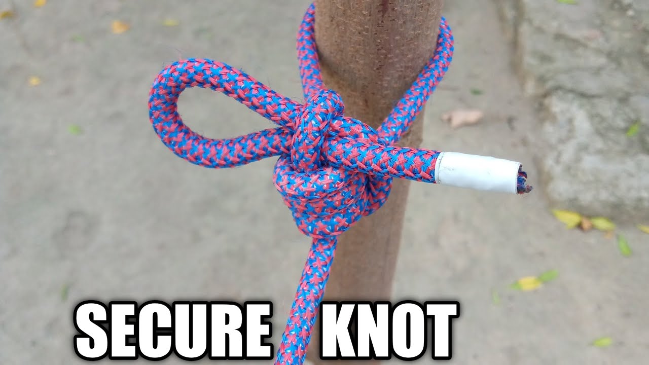How to tie secure knot|#How#knots#ropes#tie#hitch - YouTube