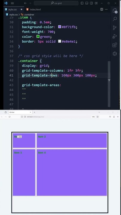 Create Complex Layouts With Css Grid Template Areas Programming Coding Cssgrid Youtube
